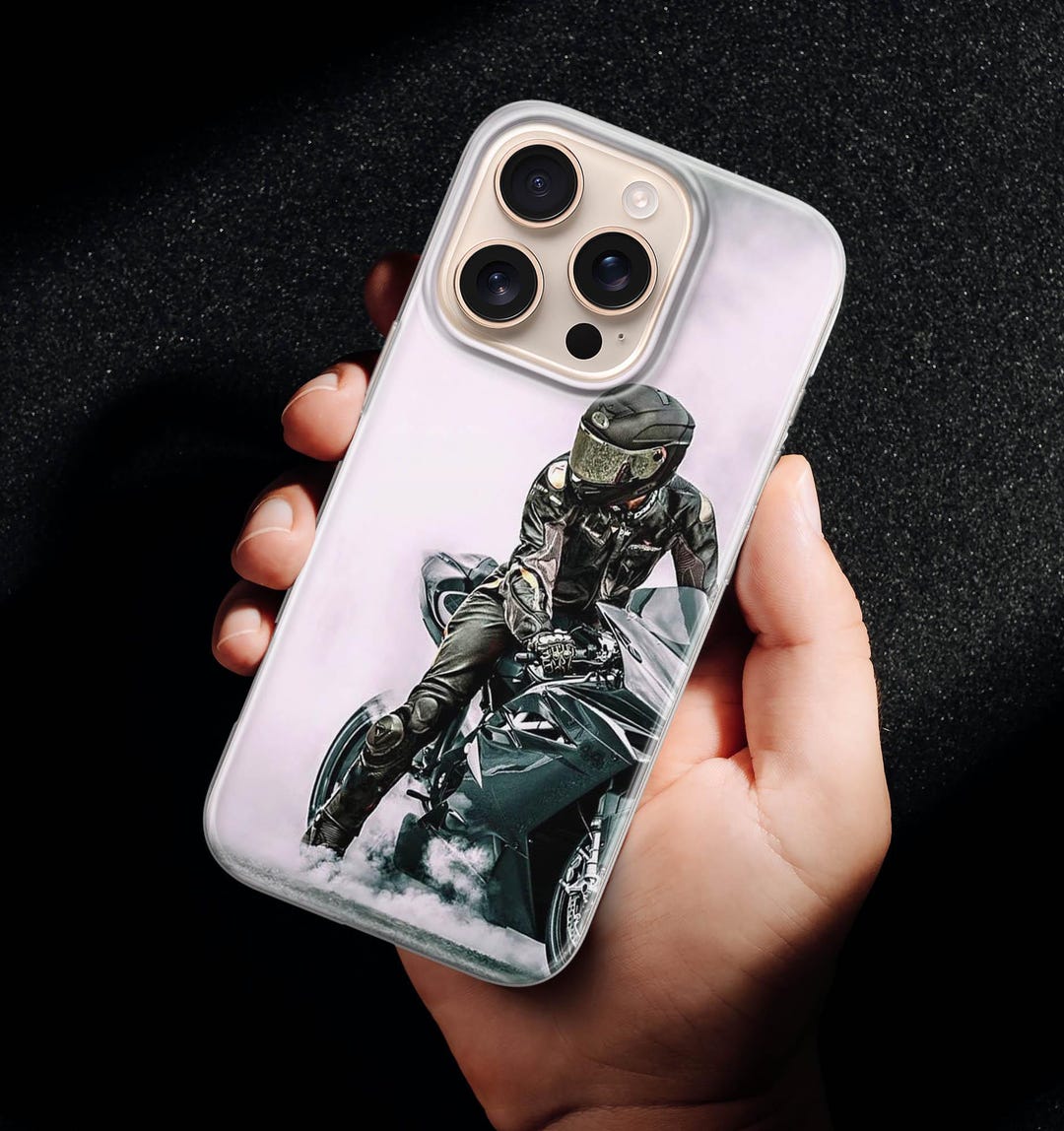 Motorcycle Rider Phone Case Cool Bikers Cover for iPhone 17 Pro Max 16e ...