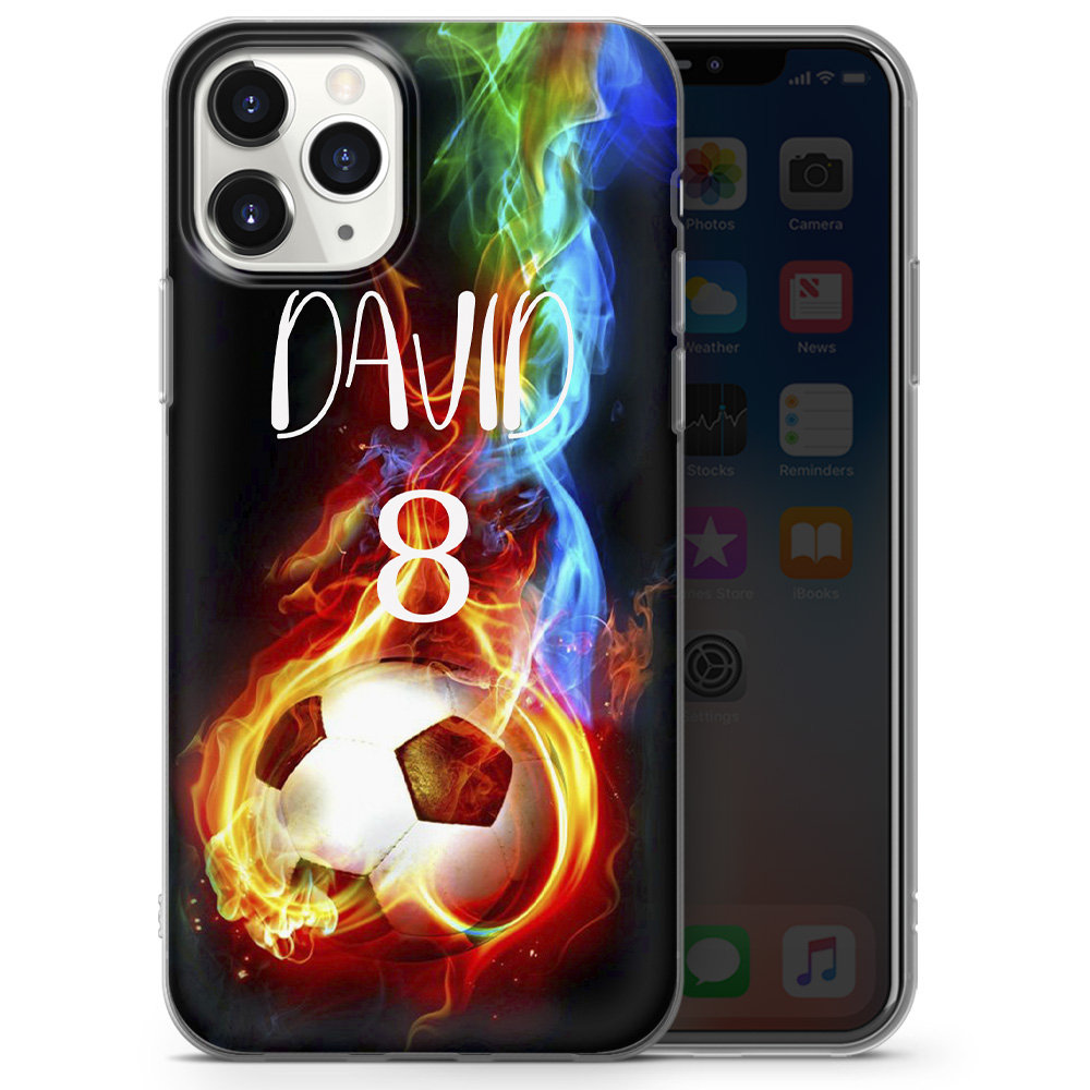Personalized Soccer Phone Case Custom Football Cover for iPhone 17 Pro ...