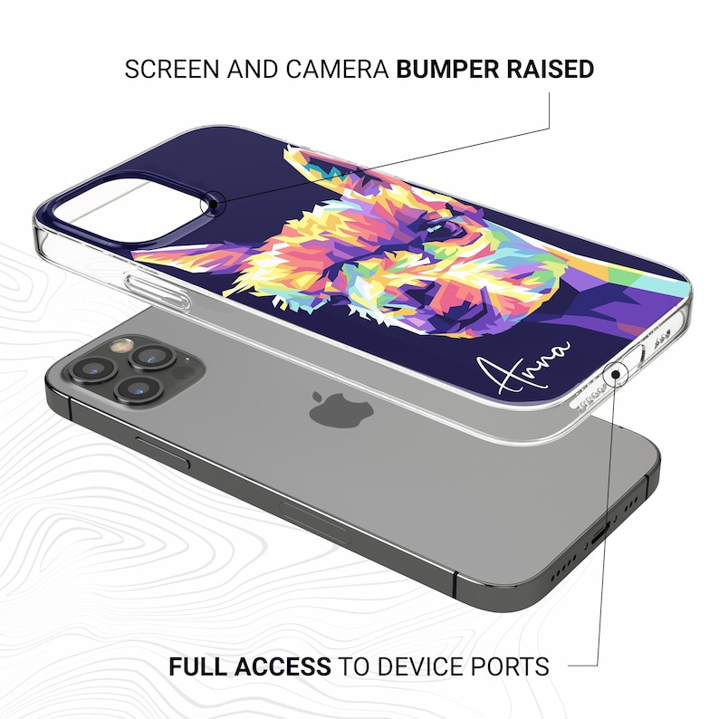 Personalized Llama Phone Case Cute Alpaca Cover for iPhone 16 Pro Max ...