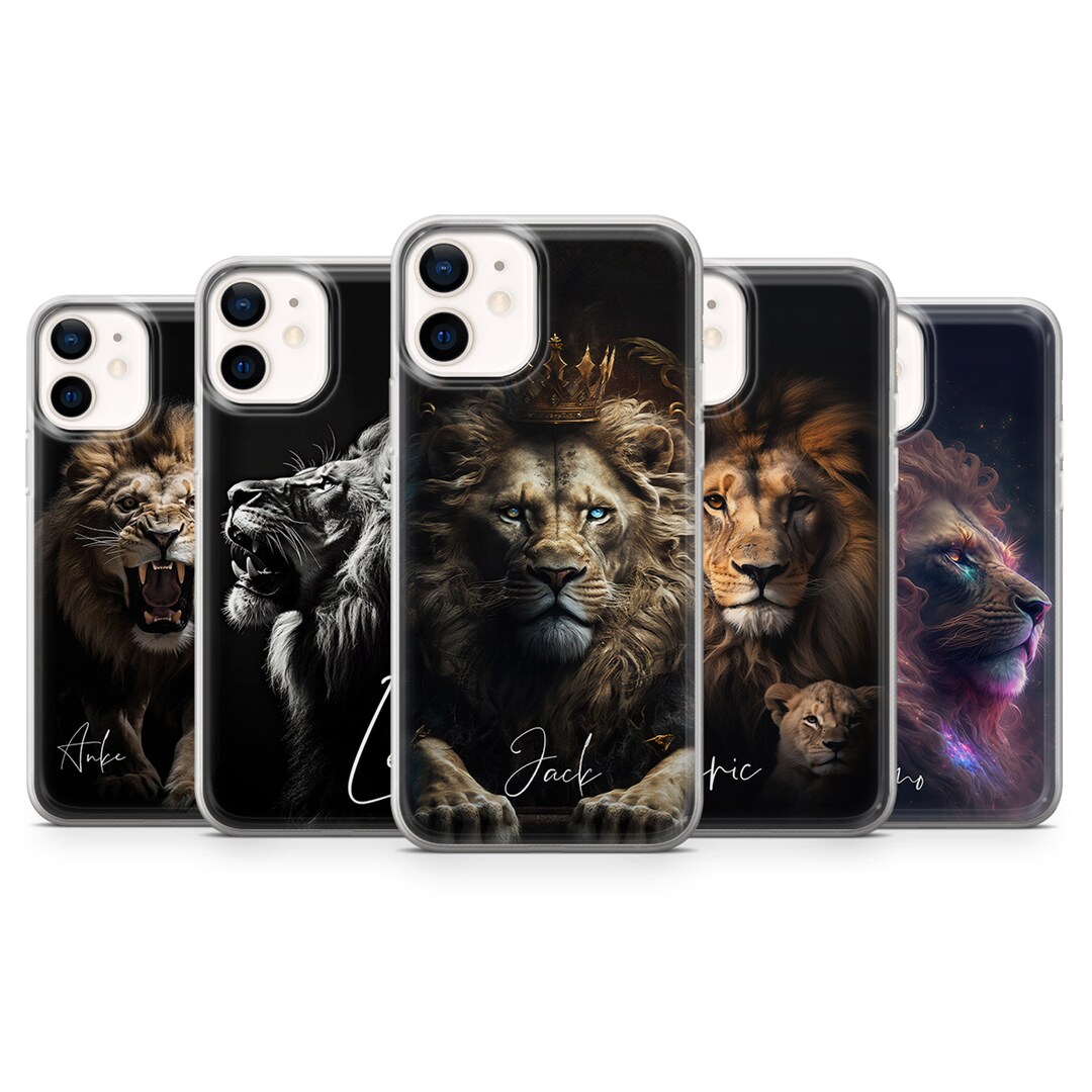 Roar Lion Phone Case King of a Jungle Custom Made Cover for iPhone 16 ...