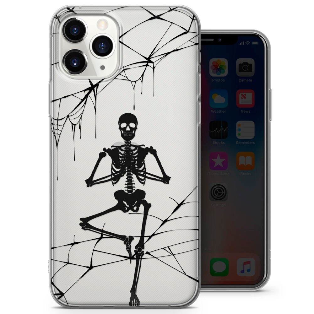 Skeleton phone case clear cover for iPhone 11 12 7 8 X | Etsy