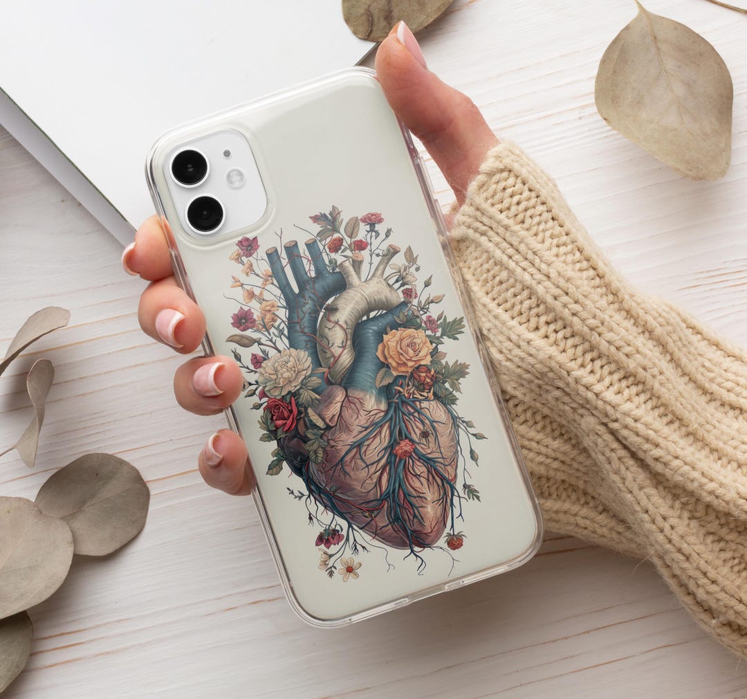 Medical Phone Case Human Anatomy Cover for iPhone 16 15 14 13 12 Pro 11 ...