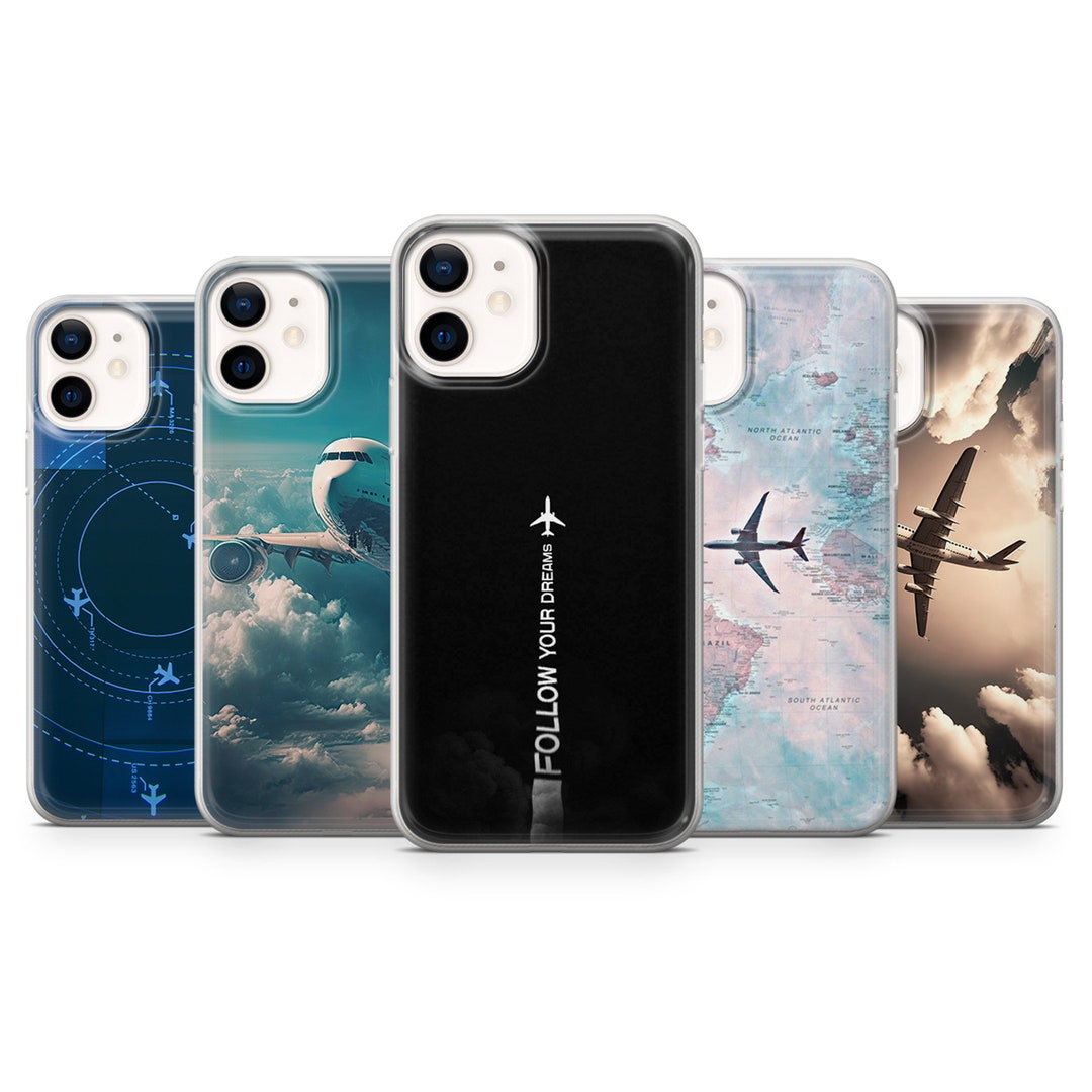 Aviation Phone Case Airplane Cover for iPhone 14, 13, 12, 11, XR, 7, 8 ...