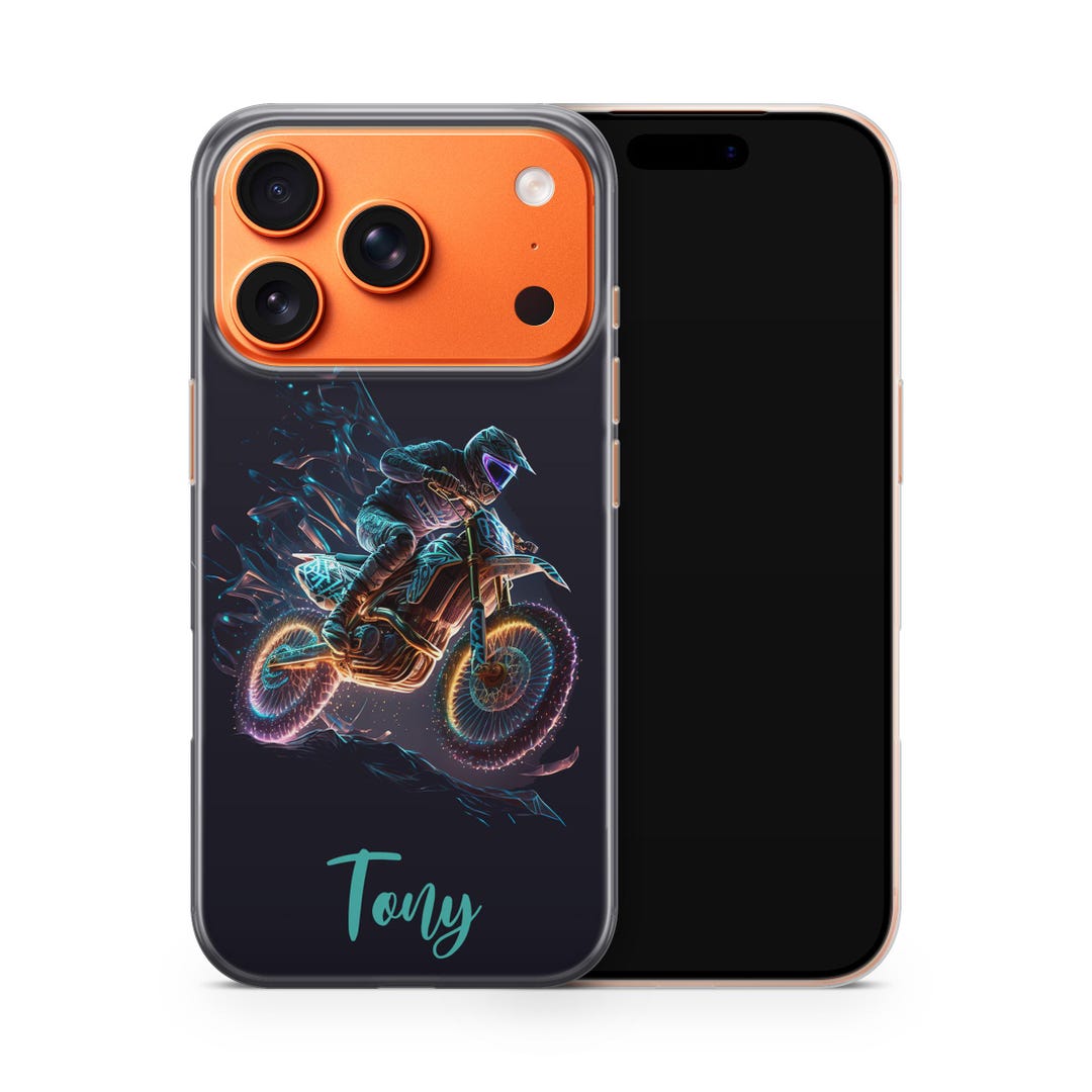 Motocross Phone Case Personalized Dirt Bike Rider Cover for iPhone 17 ...