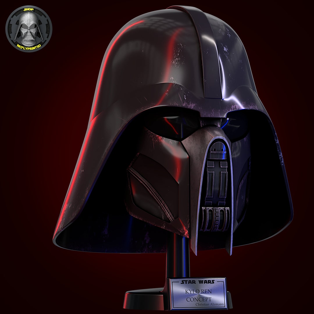 Kylo Ren V1 - Christian Alzmann - Helmet 3D - Etsy