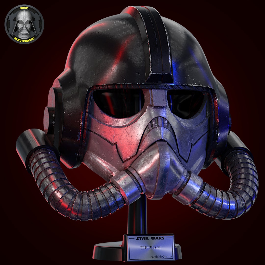 Tie Pilot by Ralph Mcquarrie - V3 - Helmet 3D - Etsy
