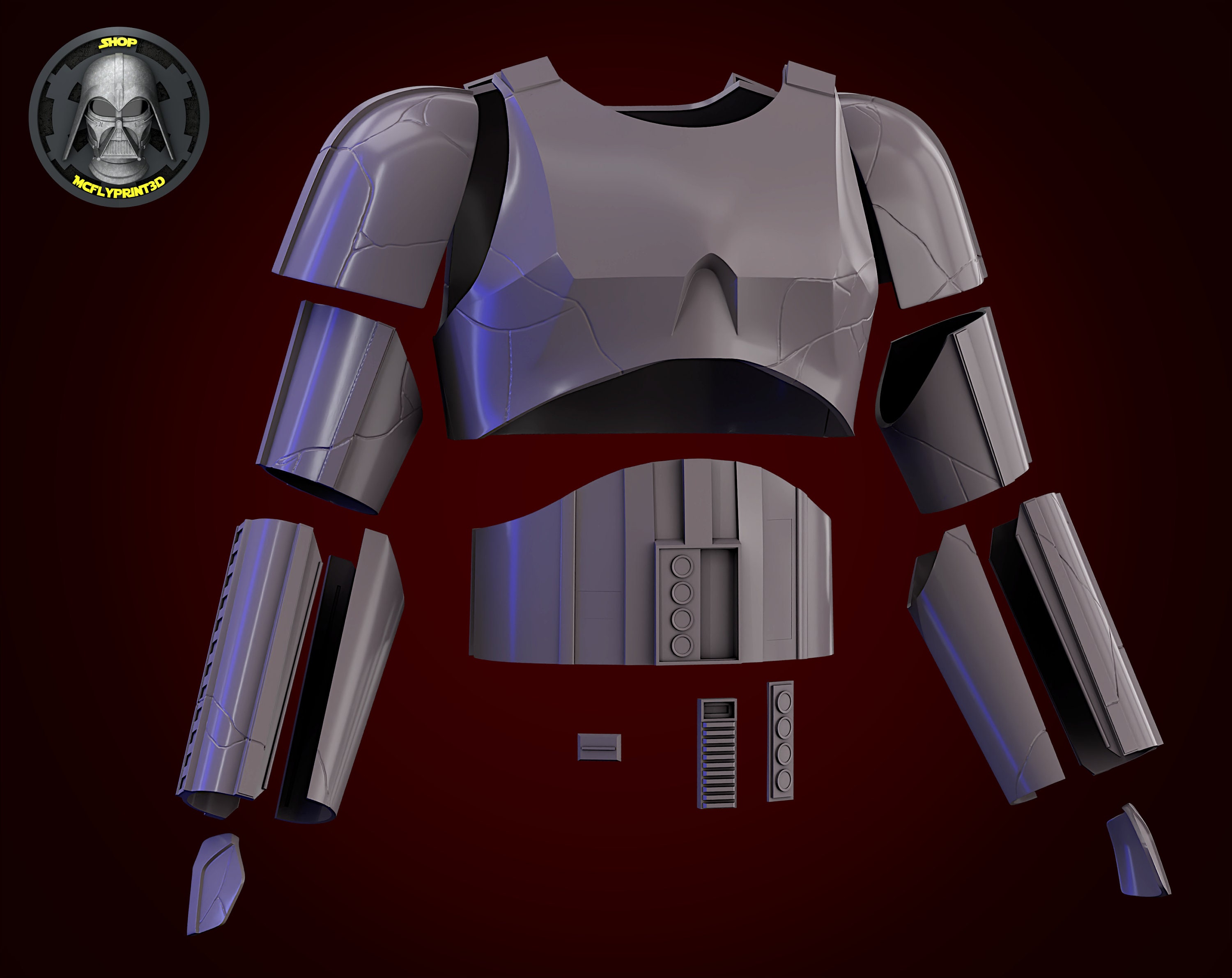 Captain Enoch Armor Only Ashoka Life Size - Etsy