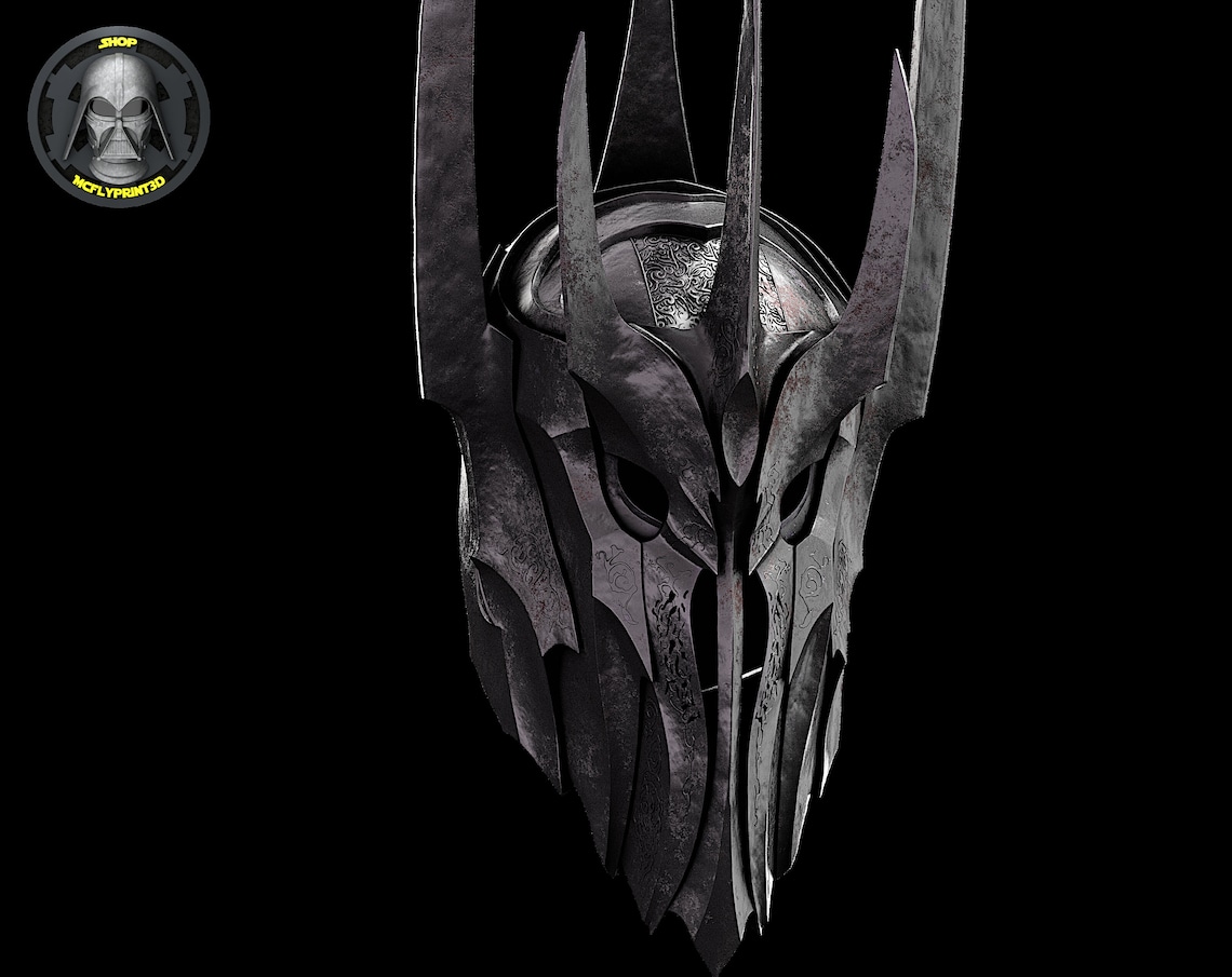 Sauron Life Size Helmet 3D - Etsy