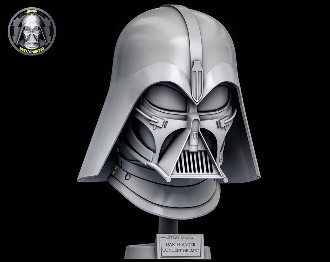Darth Vader Helmet 3D Life Size Ralph Mcquarrie Concept | Etsy
