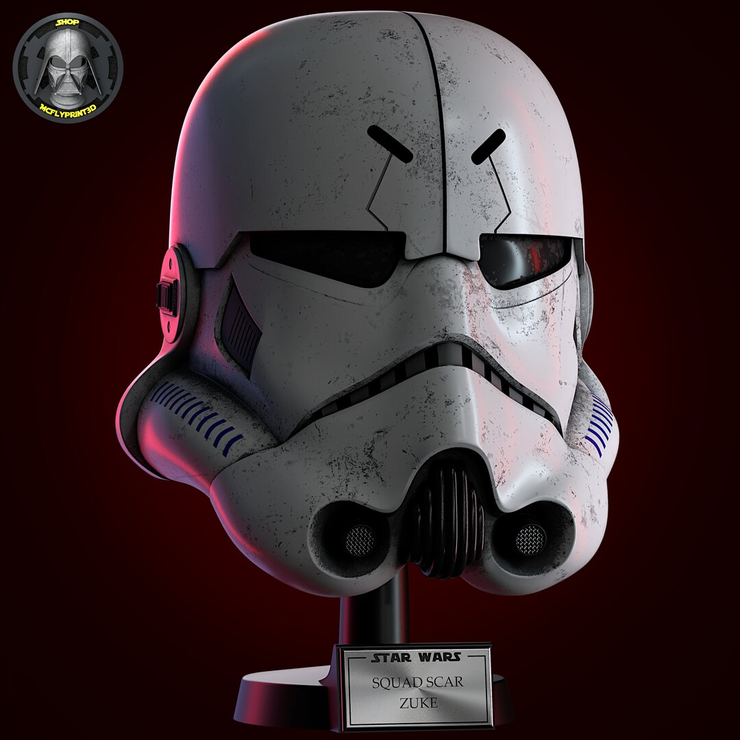 Squad Scar - Zuke - Task 99 - Helmet 3D - Etsy