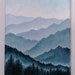 Blue Ridge Mountains Painting Original Oil on Canvas Blue - Etsy