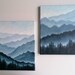 Blue Ridge Mountains Painting Original Oil on Canvas Blue - Etsy