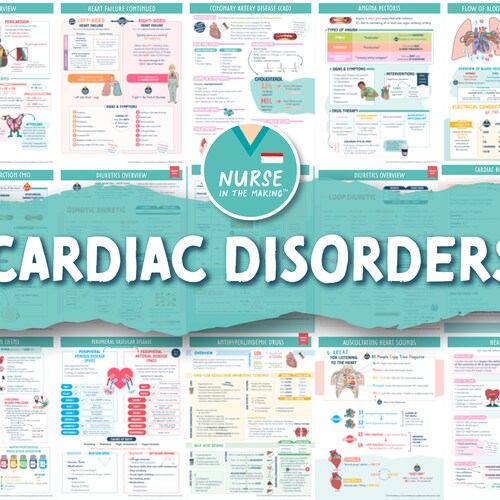 Cardiac Study Guide Advanced Med Surg Guide DIGITAL PRINT - Etsy