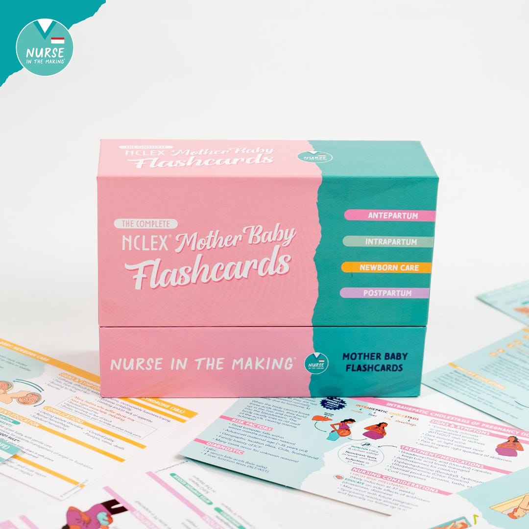 The Complete NCLEX Mother Baby Flashcards - Etsy