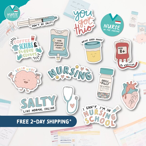 Nursing Sticker - Etsy