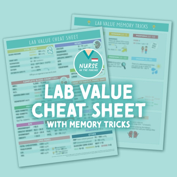 PEDIATRIC VITAL SIGNS Cheat Sheet - Etsy Canada