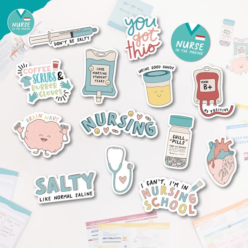 Nursing Stickers - Etsy