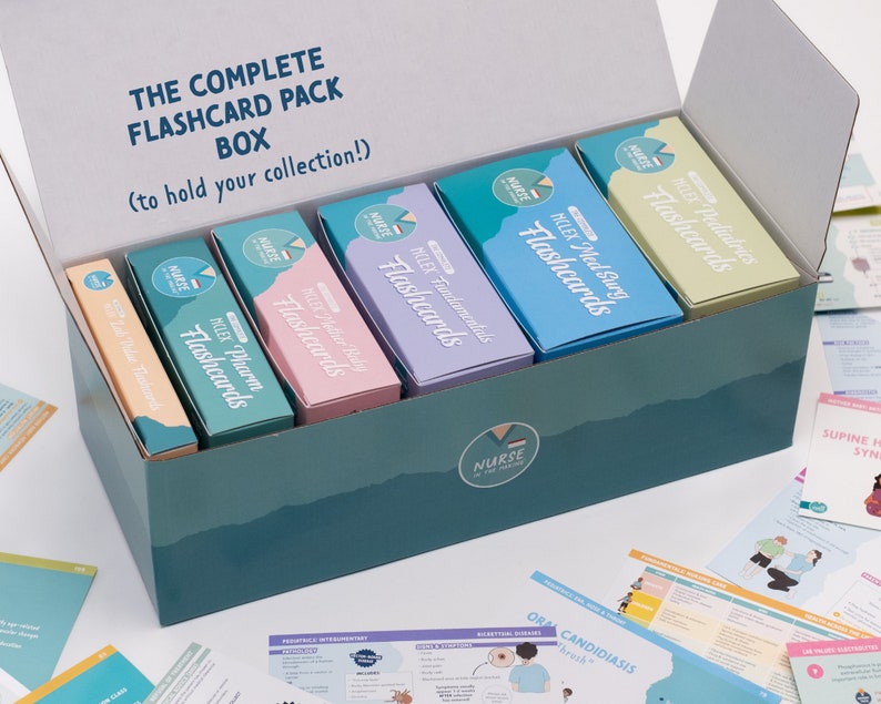 The Complete Nursing School Flashcard Pack - Etsy