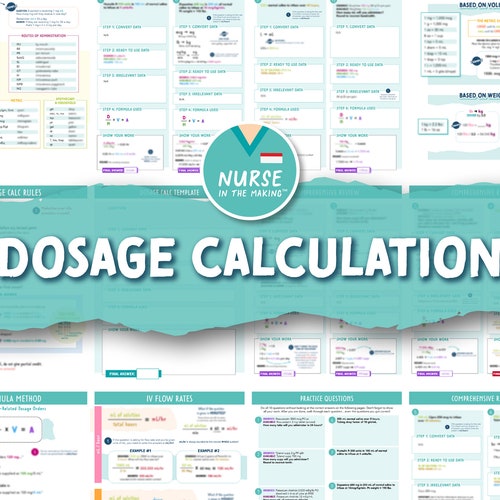 Pharmacology Bundle 33 Pages Digital Download | Etsy