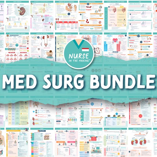 Med Surg Study Guide Bundle 200 Pages Digital Download - Etsy
