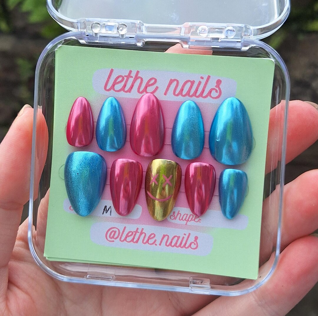 Jinx Arcane League of Legends Cosplay Nails (mixed Sizes) - Etsy