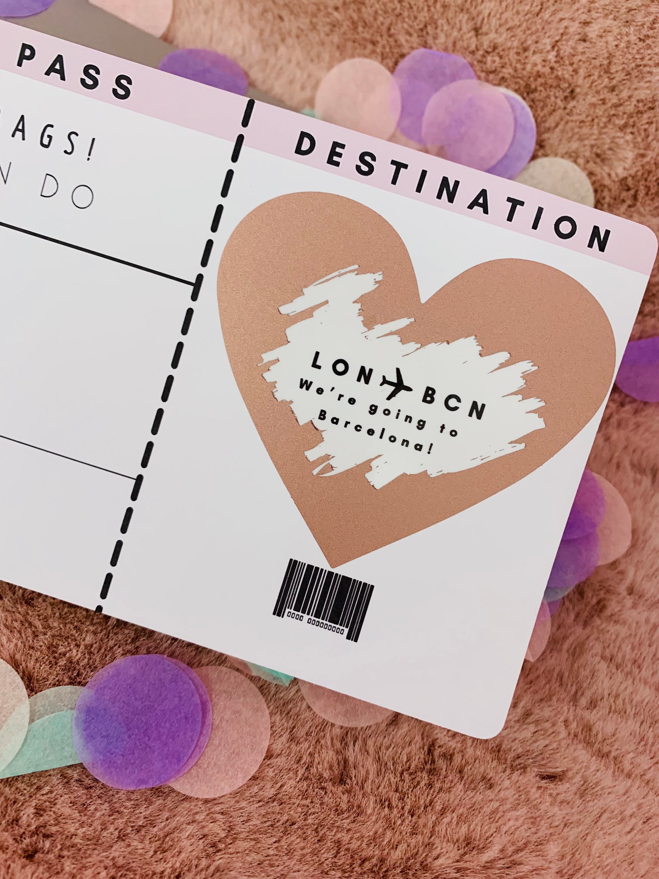 Hen Do Invite for Bride Boarding Pass Scratch Reveal Card - Etsy UK