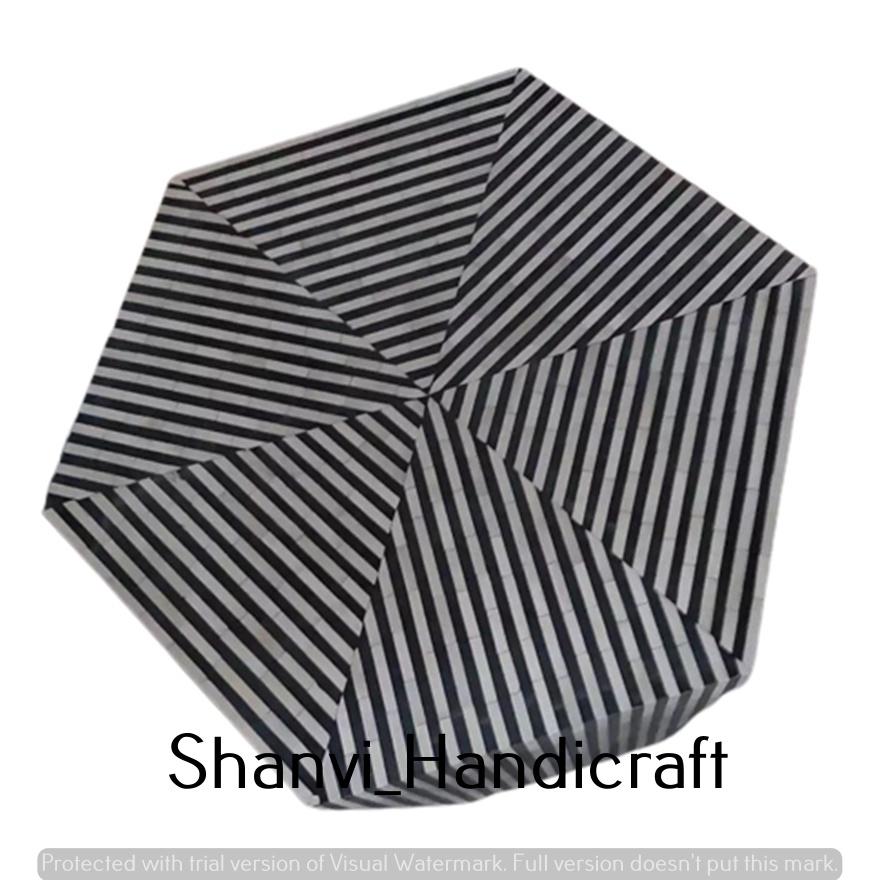 Bone Inlay Strip Design Big Dining Table Black, Bone Inlay Strip Design ...