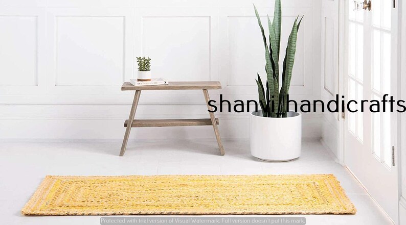 Cotton Rug Runnerbraided Runner Rug RAG Rugmeditation Mat - Etsy