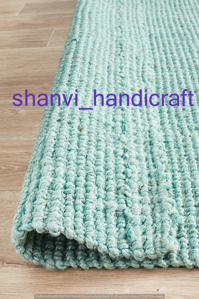 Indian Braided Jute Rug Rag Living Area Floor Decor Rugs Hand - Etsy