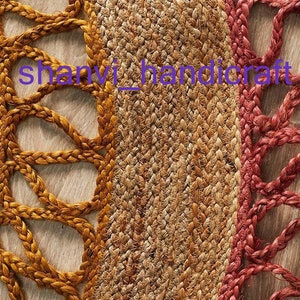 Jute Round Rug Natural Jute Rug Handmade Braided Rug Round - Etsy