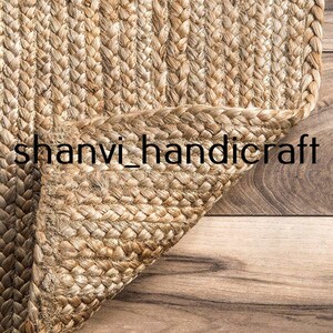 Natural Jute Rug Runner Indian Braided Floor Rug Handmade - Etsy