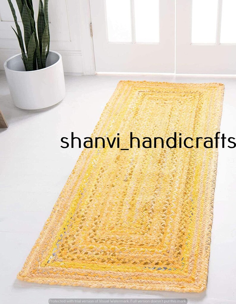 Cotton Rug Runnerbraided Runner Rug RAG Rugmeditation Mat - Etsy