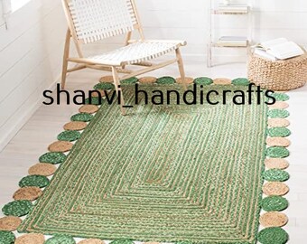 Chindi Rag Rug Indian Handmade Braided Multi-color Chindi Jute - Etsy