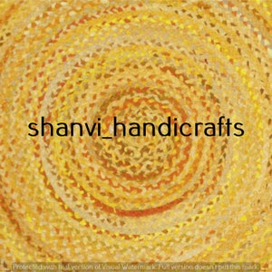 Hand Braided Bohemian Colorful Cotton Chindi Area Rug Multi Colors Home ...