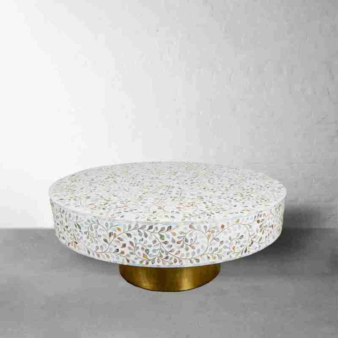 Bone Furniture, Bone Inlay Coffee Table, Bone Inlay Center Table, Bone ...