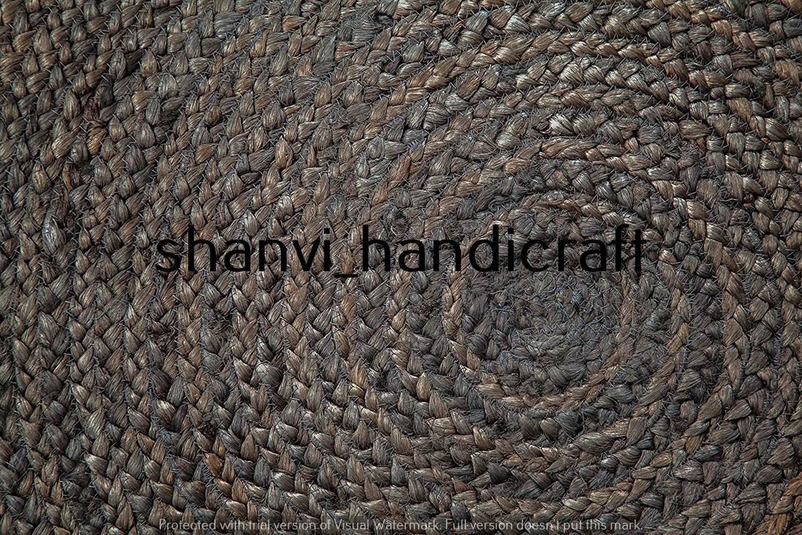 Black Colour Braided Rug Bohemian Decor Indian Round Rug Home Decor Rug ...