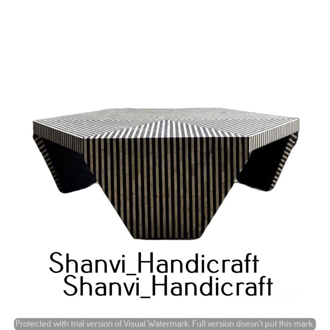 Bone Inlay Strip Design Big Dining Table Black, Bone Inlay Strip Design ...