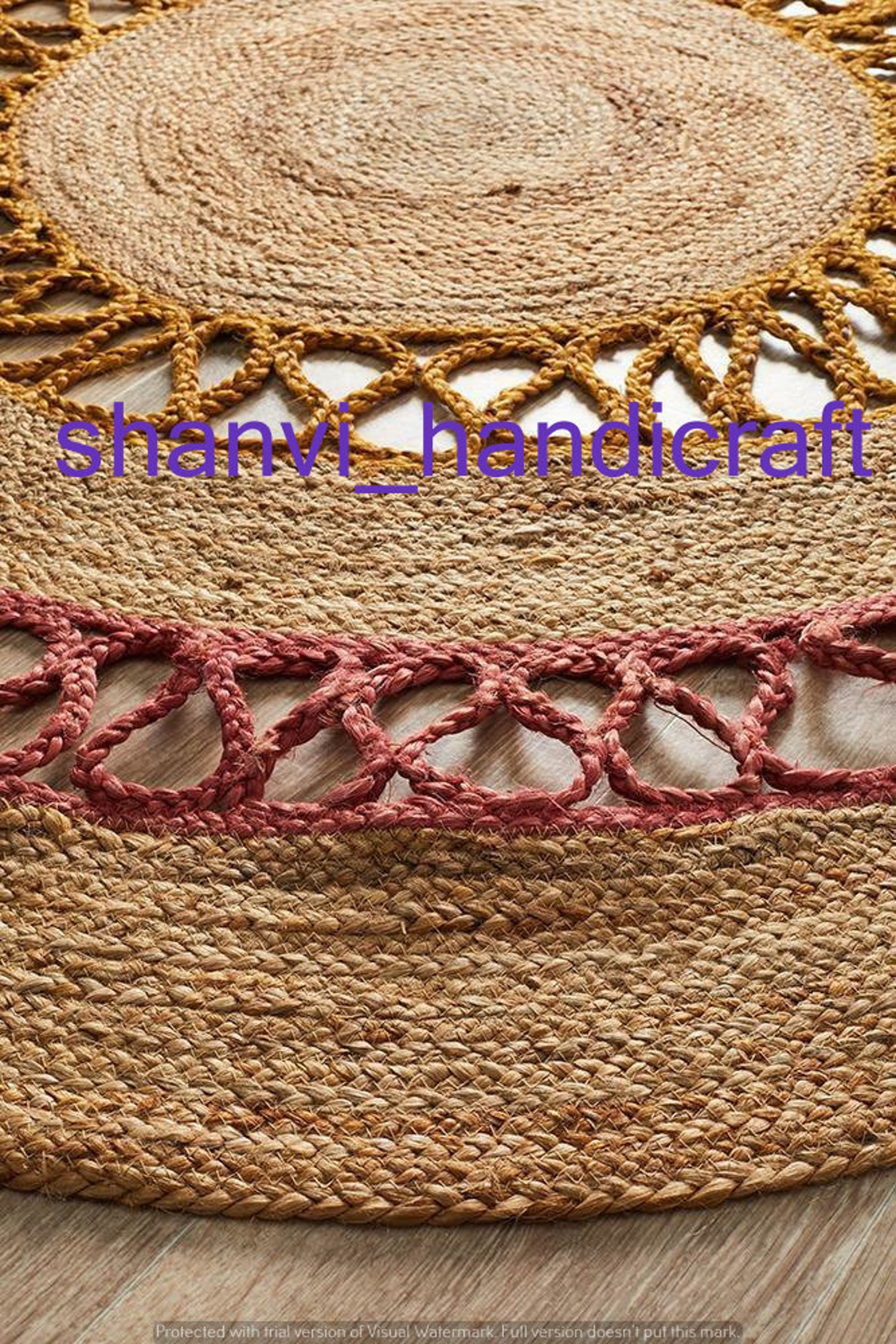 Jute Round Rug Natural Jute Rug Handmade Braided Rug Round - Etsy