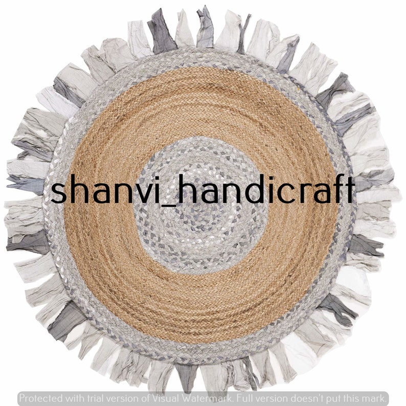 Beautiful Hand Braided Bohemian Colorful Cotton Chindi Area Rug Multi ...