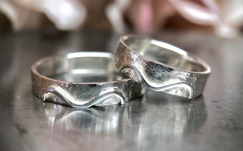 Infinity Wedding Rings Wedding Rings Set Made of Silver - Etsy