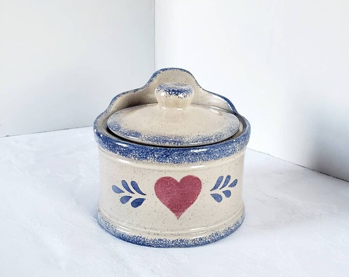 Salt Glazed Stoneware, Salt Crock, Salt Wall Crock, Salt Glazed Crock ...