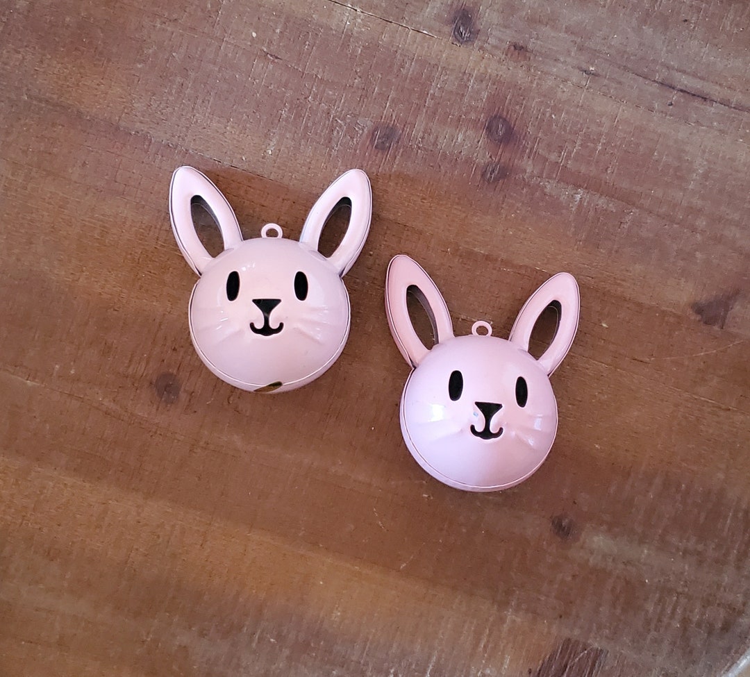 Vintage Pair of Metal Bunny Rabbit Bells Set of 2 Bunny Bells - Etsy