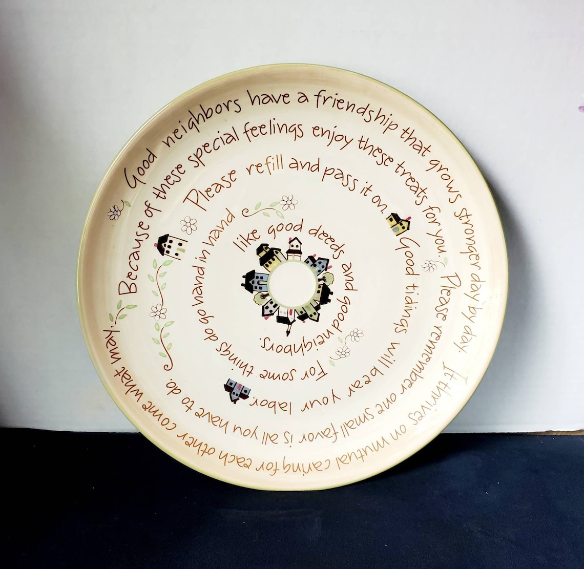 Carson Home Accents Good Neighbors 11 Collectible Plate | Etsy