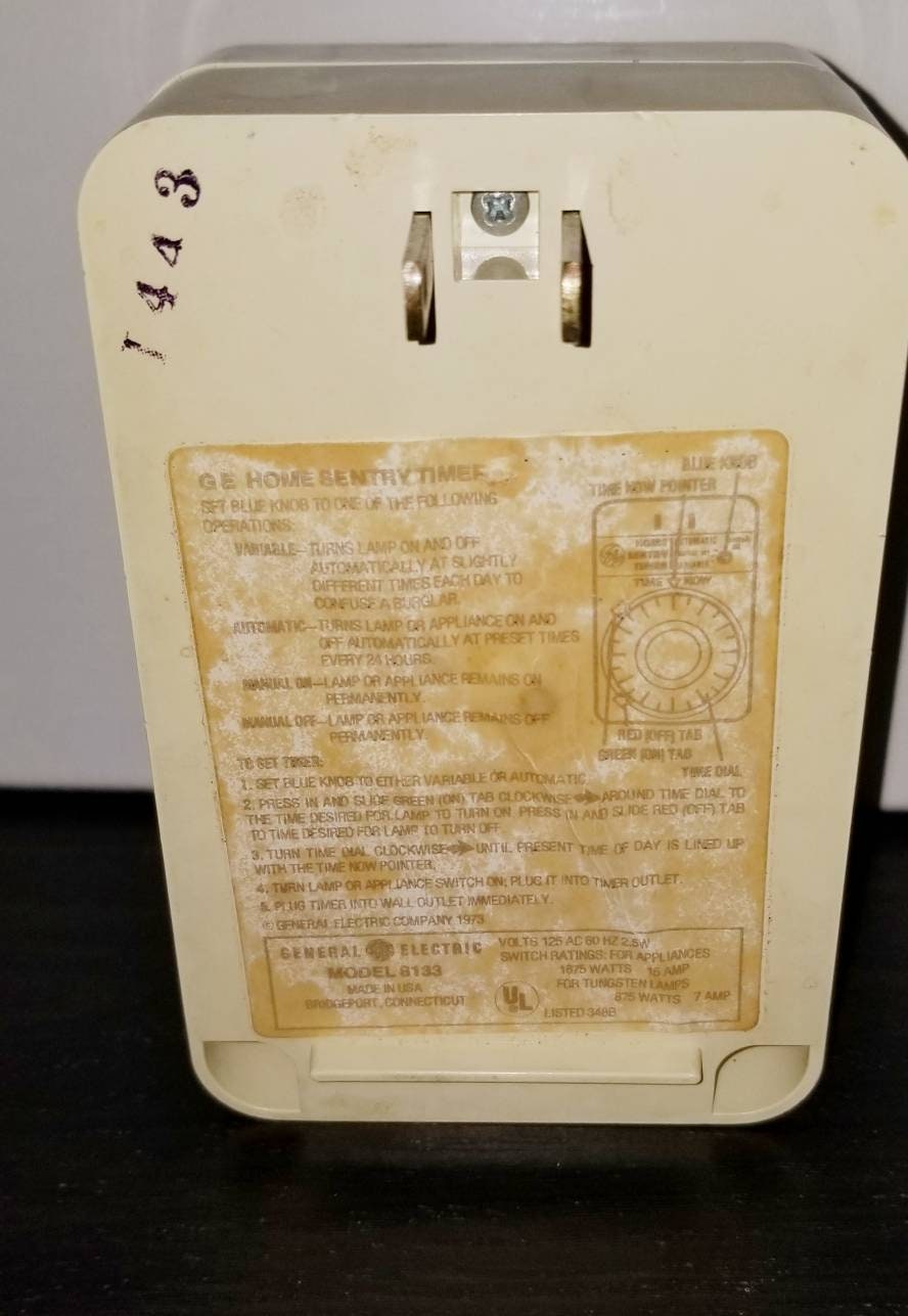 GE Home Sentry Timer Vintage - Etsy