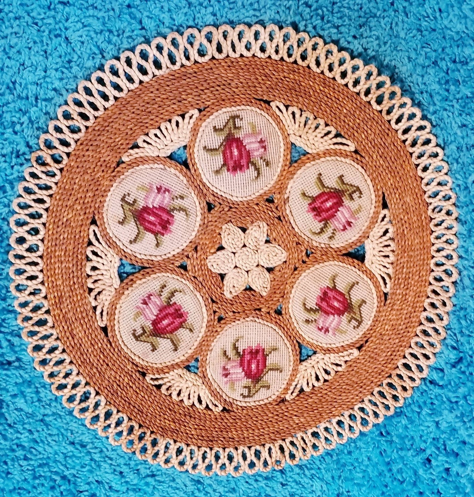 Vintage Chinese Doily Made in the People's Republic of - Etsy