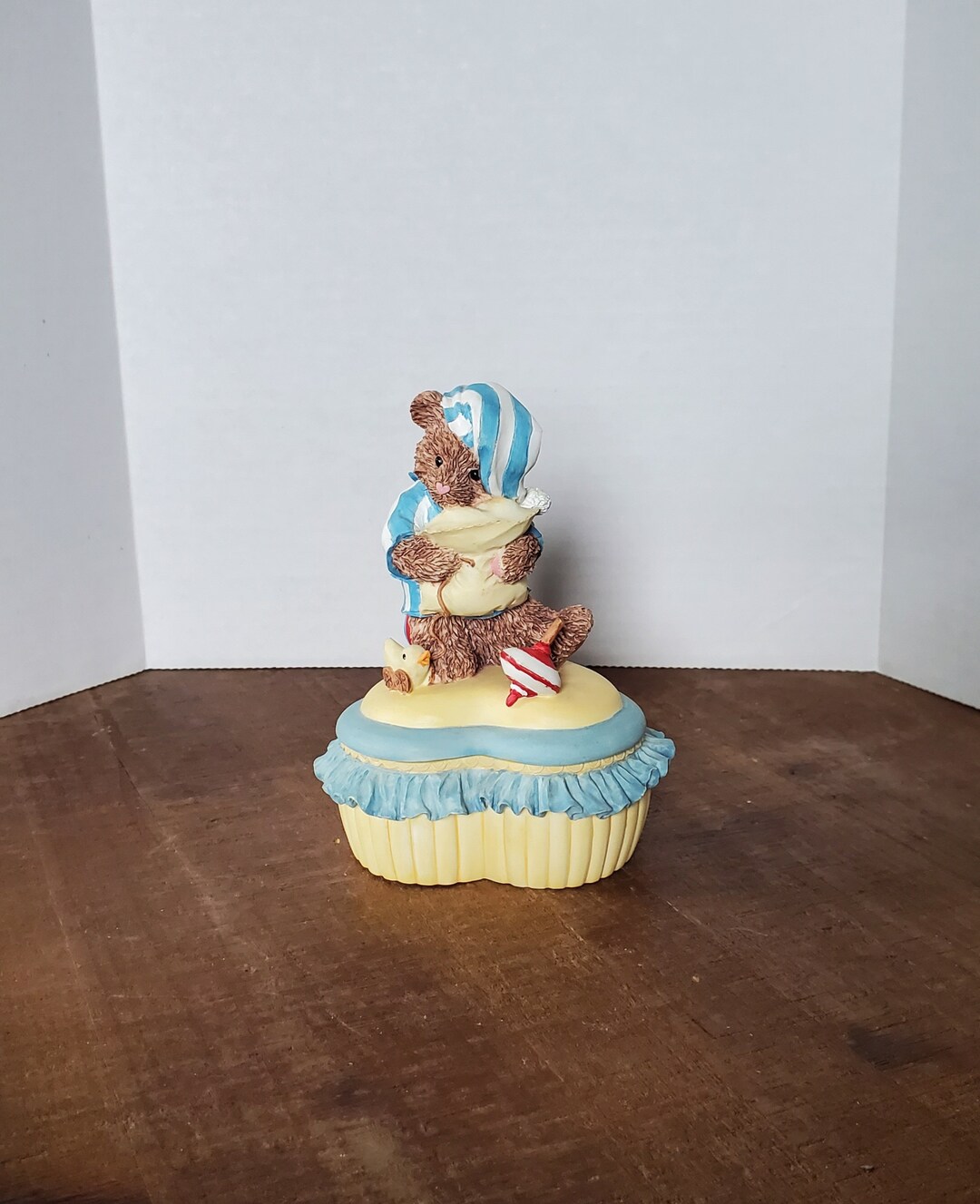 Heritage House Playful Teddy Bears Dreamtime Brahm's Lullaby Music Box ...