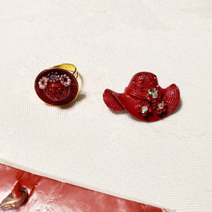 Vintage to Now Red Hat Society Jewelry Lot - Etsy