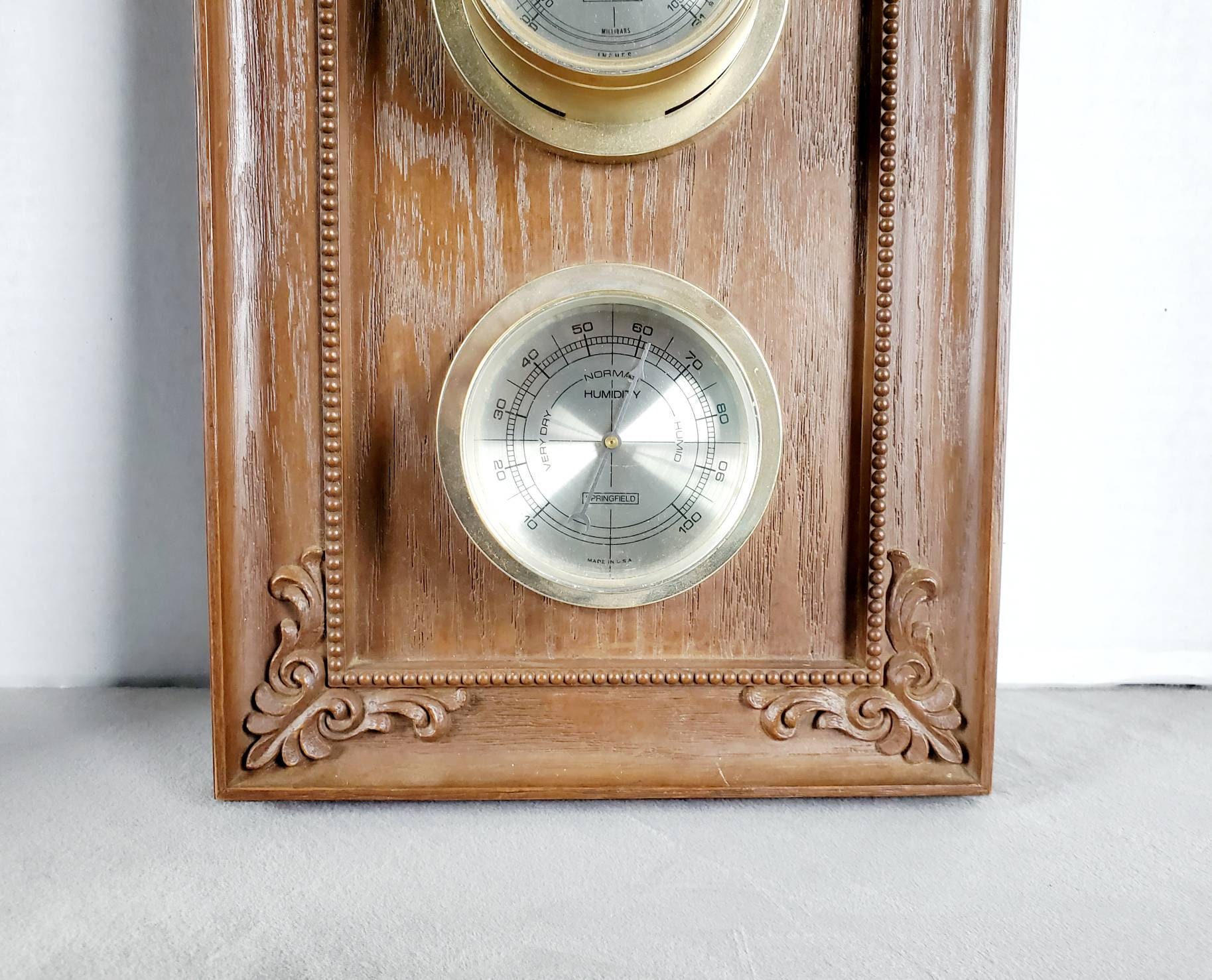 Vintage Springfield Thermometer Barometer Hygrometer Vintage ...