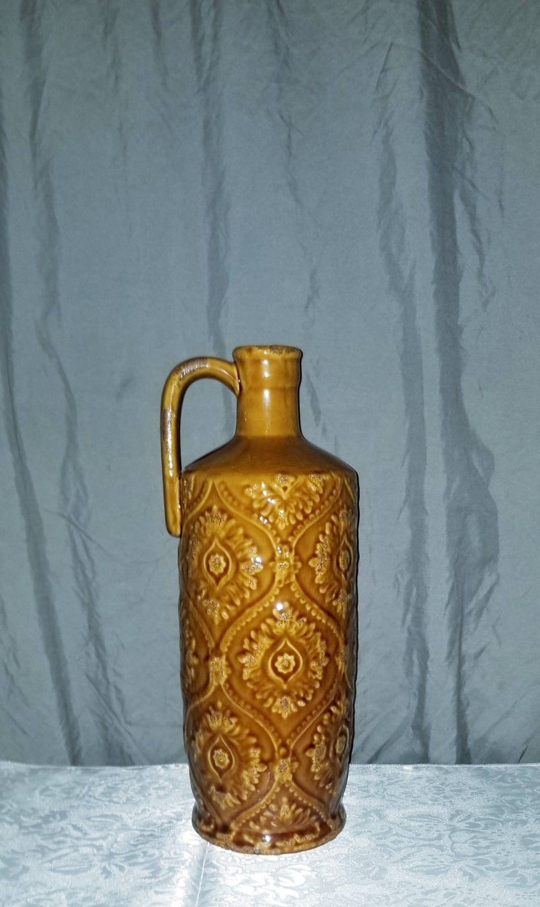 Vintage Rustic Jug Vase - VM - Etsy