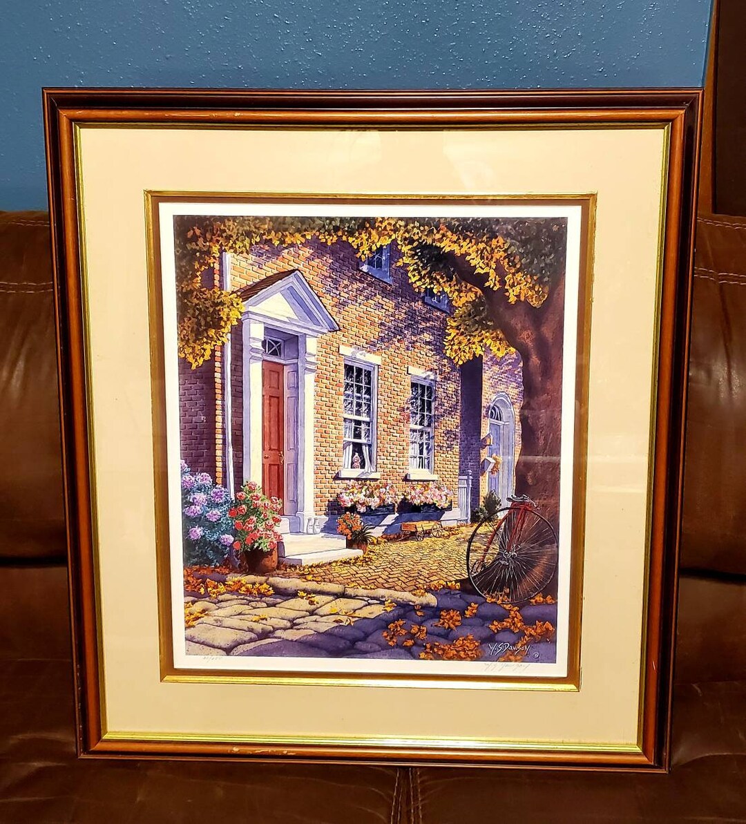 Signed and Number W.S. Dawson Print - Red Cycle - Etsy